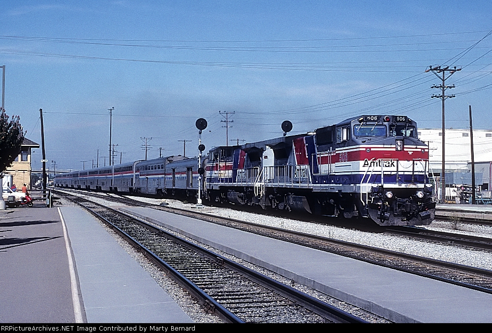 AMTK 506, Tr. 11, SB Coast Starlight at CP Coast